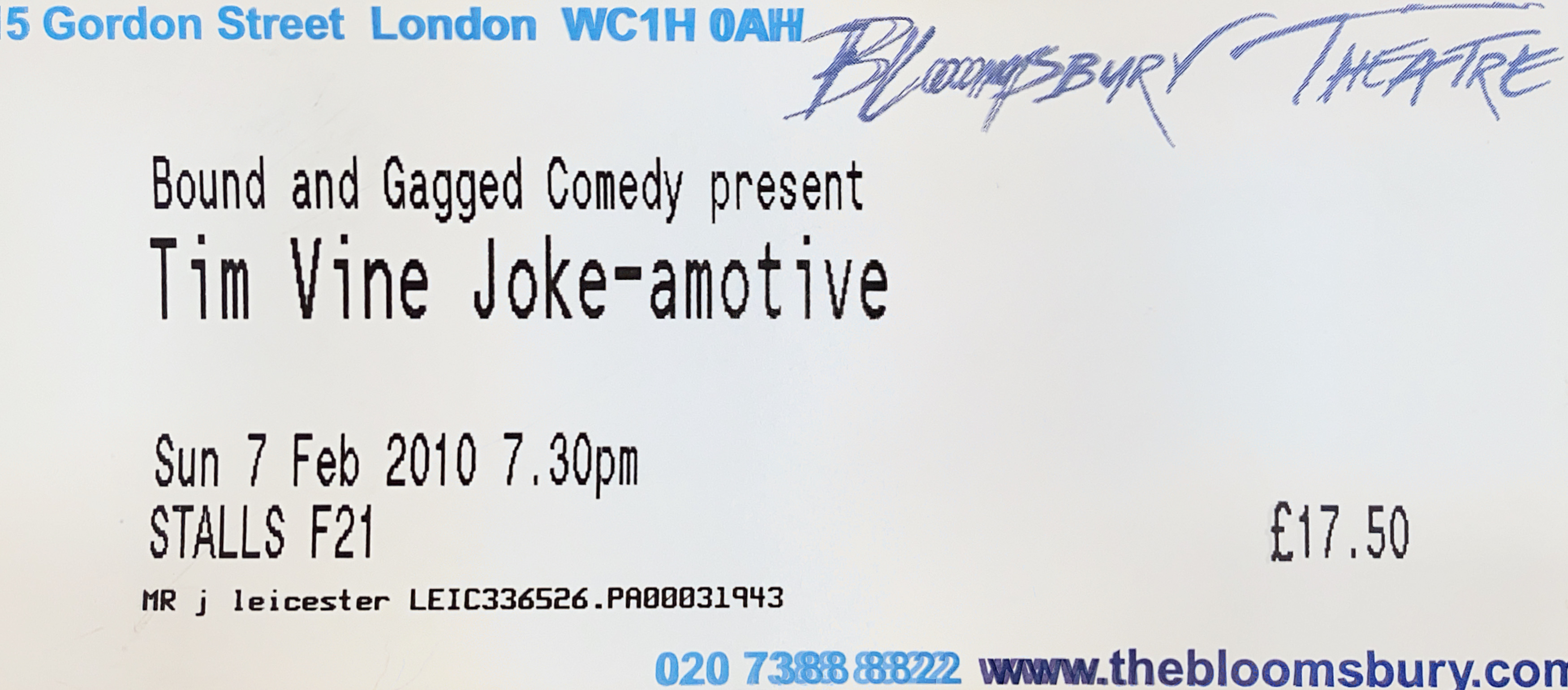 Tim Vine – The Comedy Nerd